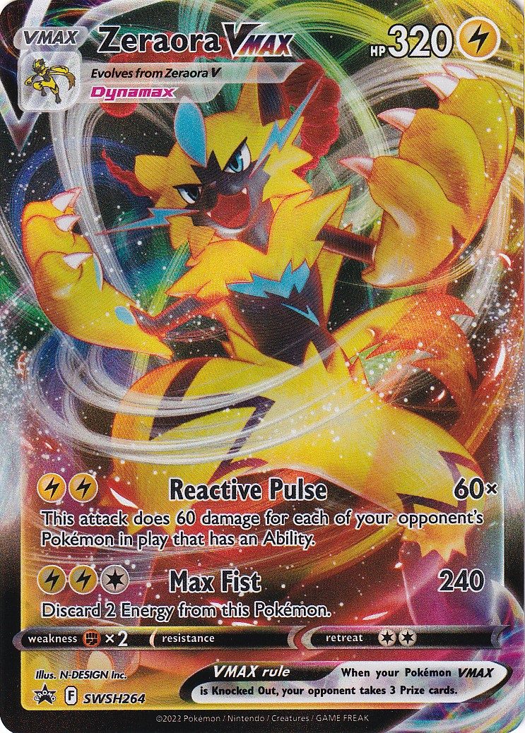 Zeraora VMAX - SWSH264 - SWSH264 - Pokemon promokort på Pokemons.dk